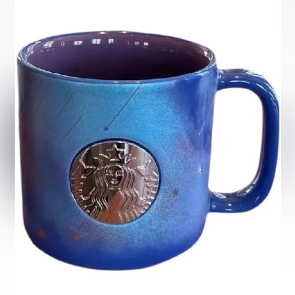 Starbucks | Dining | Starbucks Purple Star Galaxy Blue Stars Glitter ...